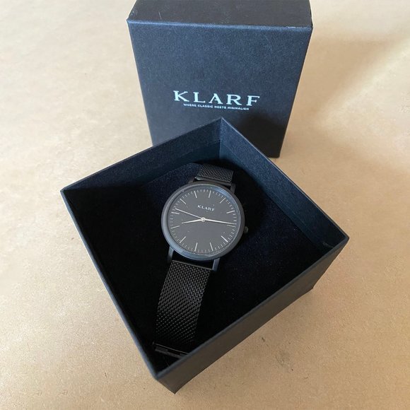 Klarf | Accessories | Klarf Black Mesh Watch New | Poshmark